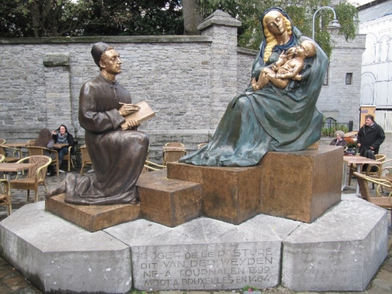 Marcel Wolfers - Heilige Lucas schildert de Maagd Maria